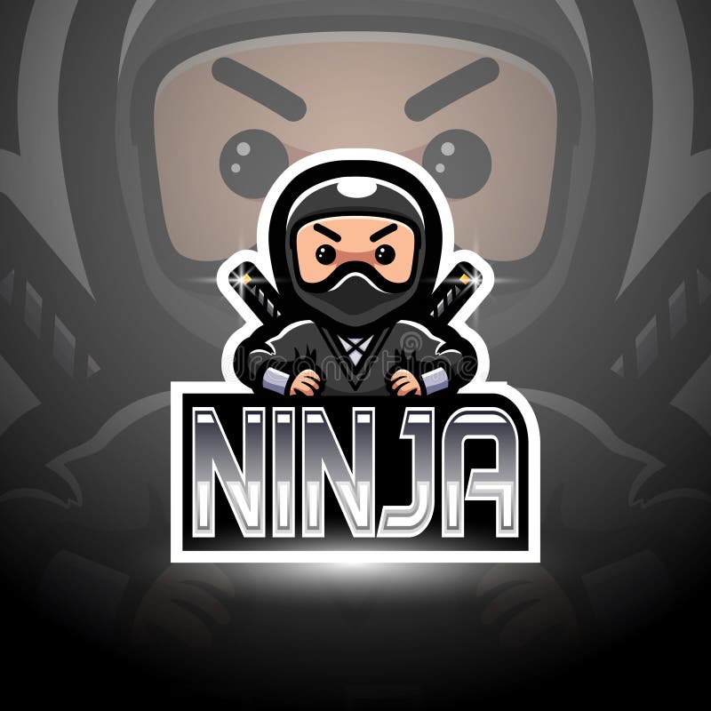 Ninja Esport Logo Mascot Design Stock Vector - Illustration of killer ...