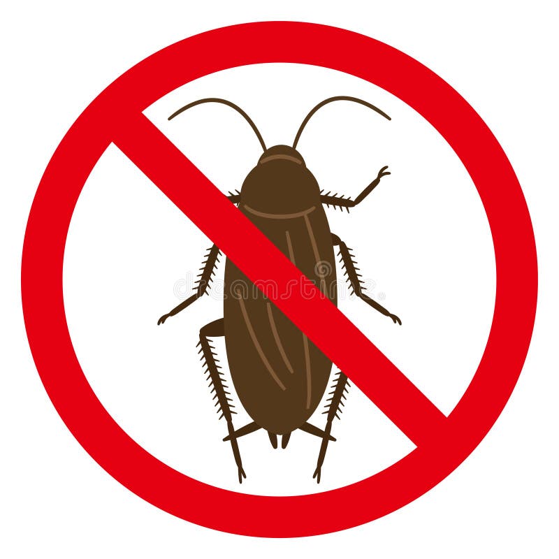 Illustration of No Cockroach Mark Stock Vector - Illustration of ...