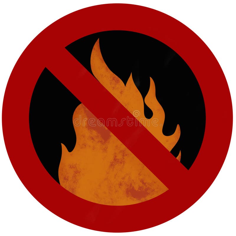 Illustration of No Fire Making Stock Illustration - Illustration of ...