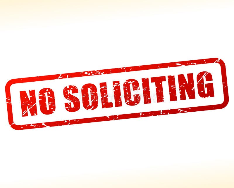 No Soliciting Symbol Sign Vector in French Stock Vector - Illustration ...
