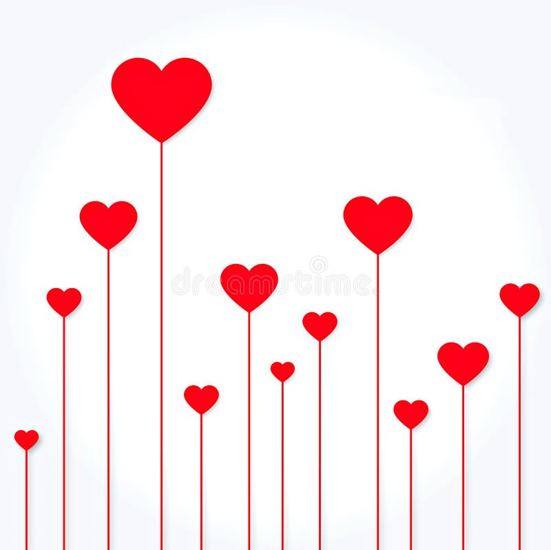 Many hearts, much love .. stock illustration. Illustration of resources ...