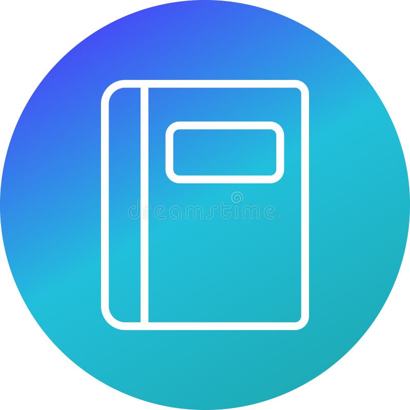 Illustration Notebook Icon for Personal and Commercial Use. Stock ...