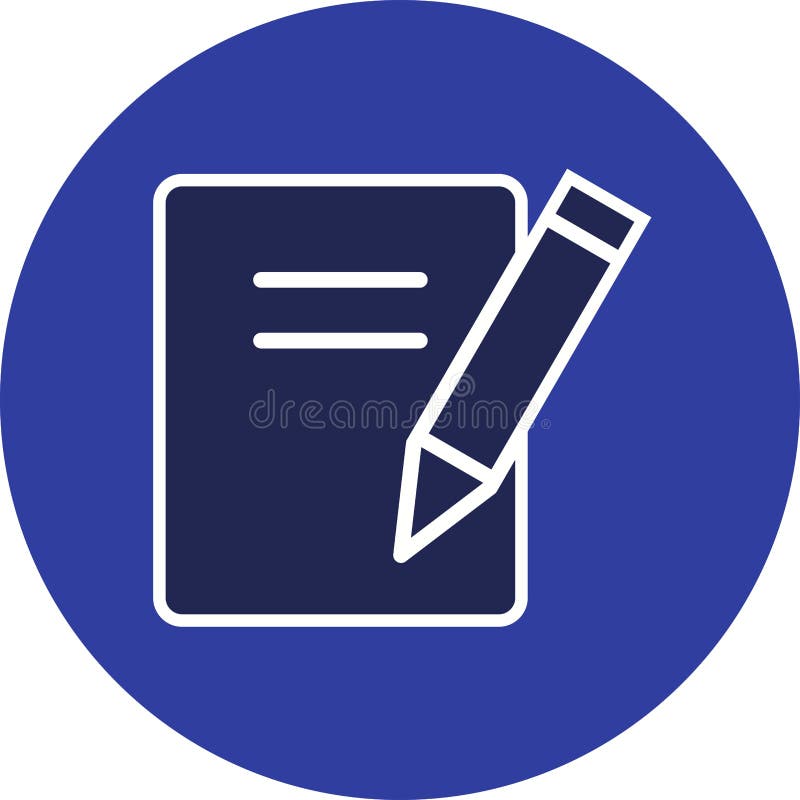 Illustration Notes Icon for Personal and Commercial Use. Stock ...