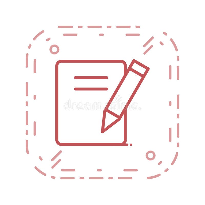 Illustration Notes Icon for Personal and Commercial Use. Stock ...