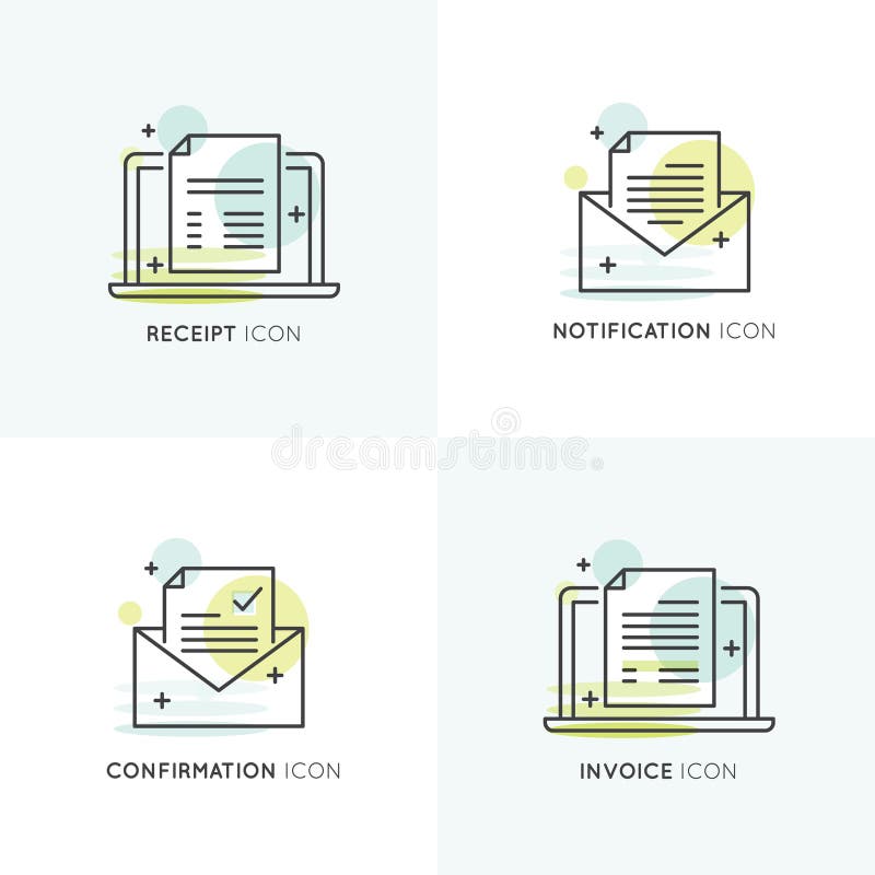Confirmation Email with Checklist Stock Vector - Illustration of ...