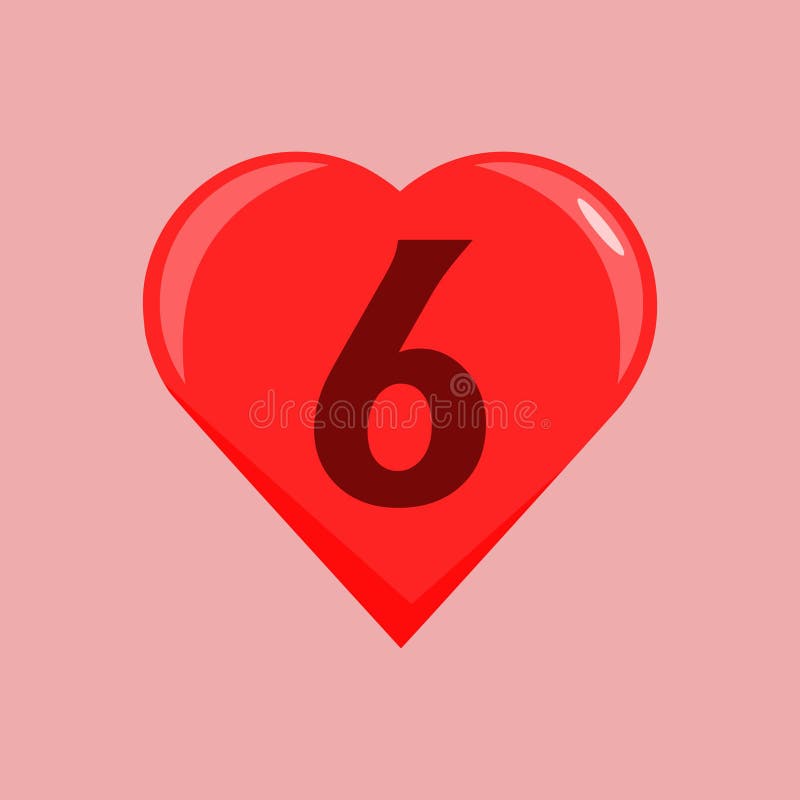 Illustration Number 6 Inside the Love Logo. Very Pretty and Pretty ...