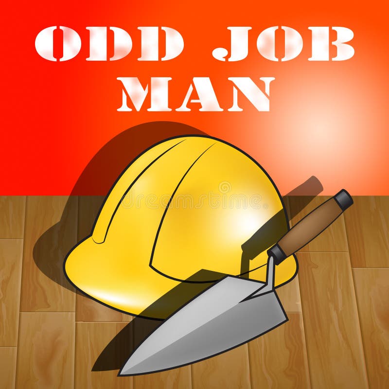 Illustration Odd Job Man Represents House Repairs 3d Stock Abbildung ...