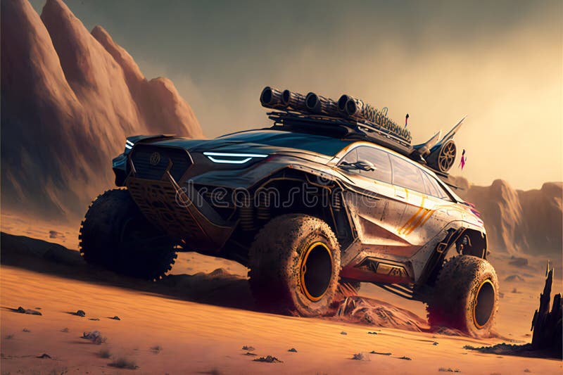 Off Road Car, Creative Digital Illustration, Sports Stock Illustration ...