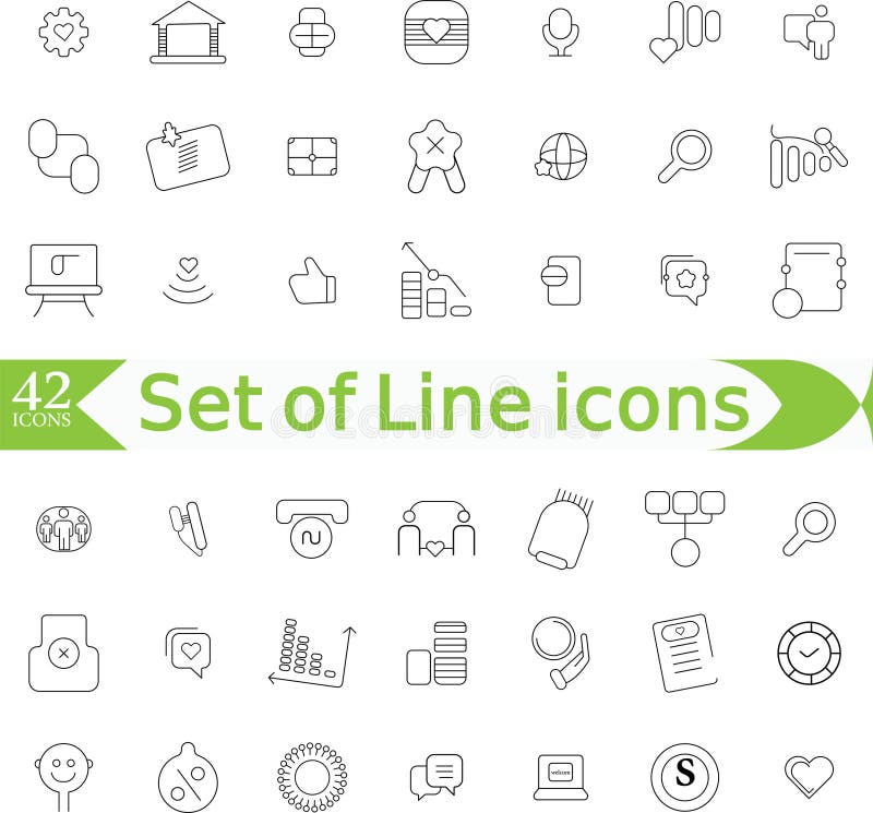 Plain Icon Set: Website and Internet 2 Stock Vector - Illustration of ...