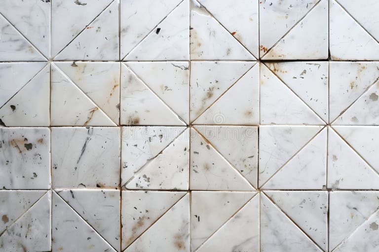 Illustration of Old White Tiles Wall Texture. Generative AI Stock ...