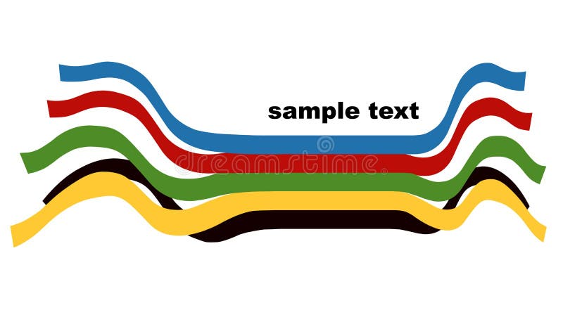 Illustration of Olympic Ribbons Stock Illustration - Illustration of ...