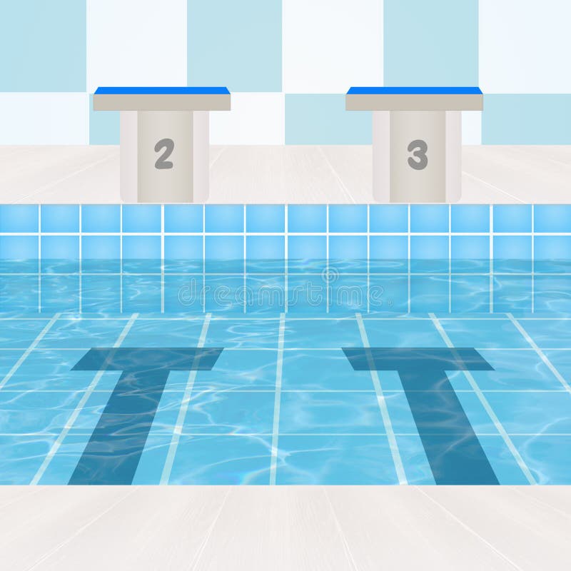 The Olympic pool stock illustration. Illustration of recreation - 108514143