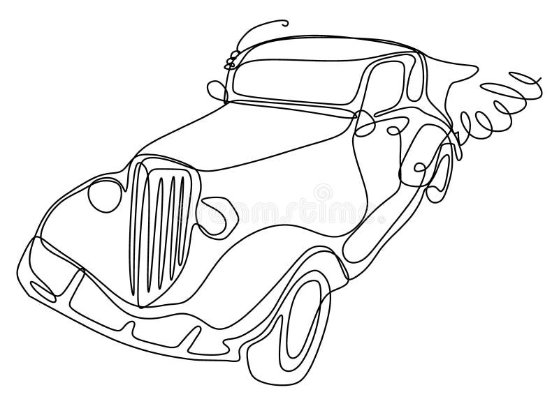Car Line Art Continuous Stock Illustrations – 511 Car Line Art ...