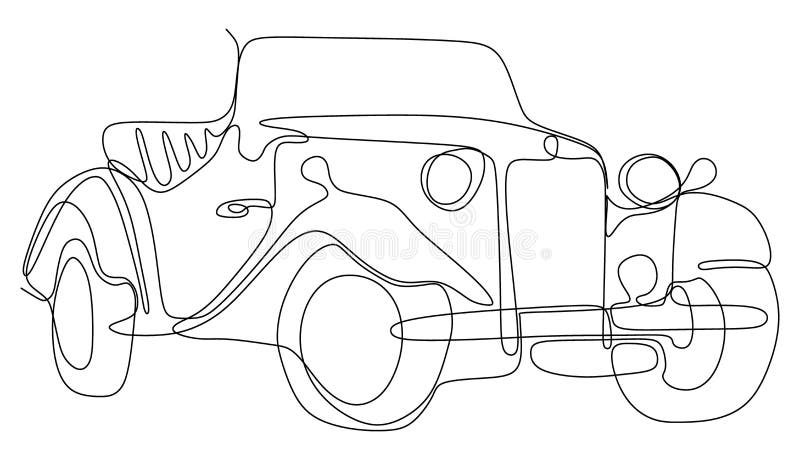 An Illustration, One Line Art. Continuous One Line Drawing Stock ...