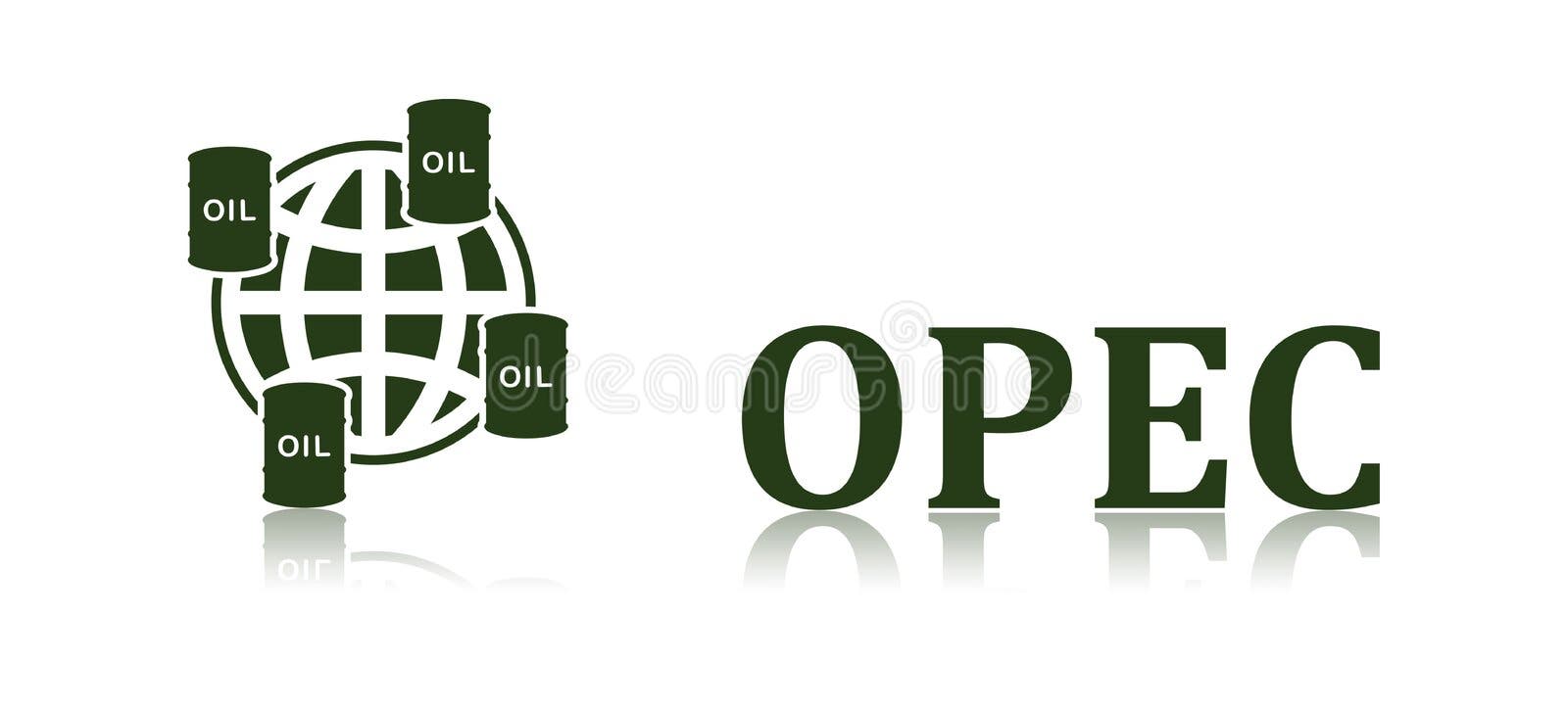 OPEC Concept. Oil Barrels in Color of Flags of Countries Memebers of ...