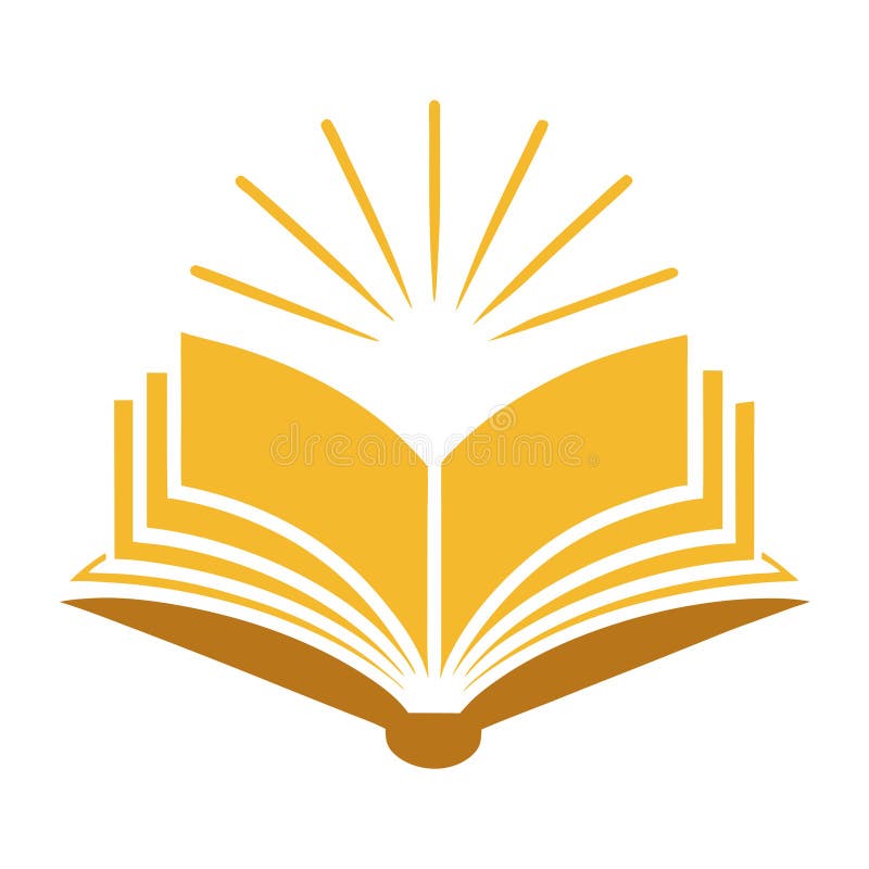 Open Book with Rays of Light Illustration Representing Knowledge and ...