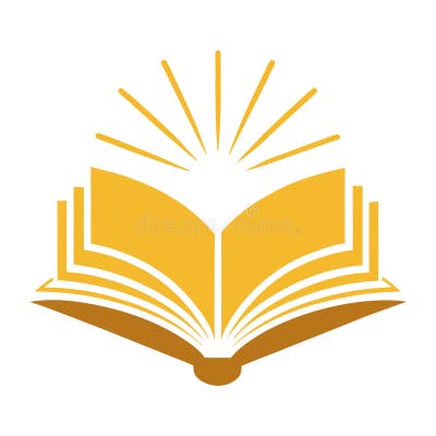 Open Book with Rays of Light Illustration Representing Knowledge and ...