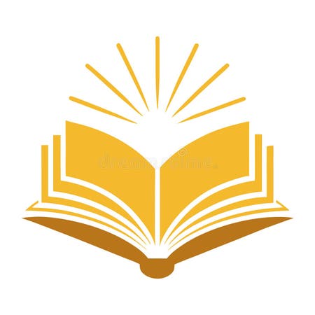 Open Book with Rays of Light Illustration Representing Knowledge and ...