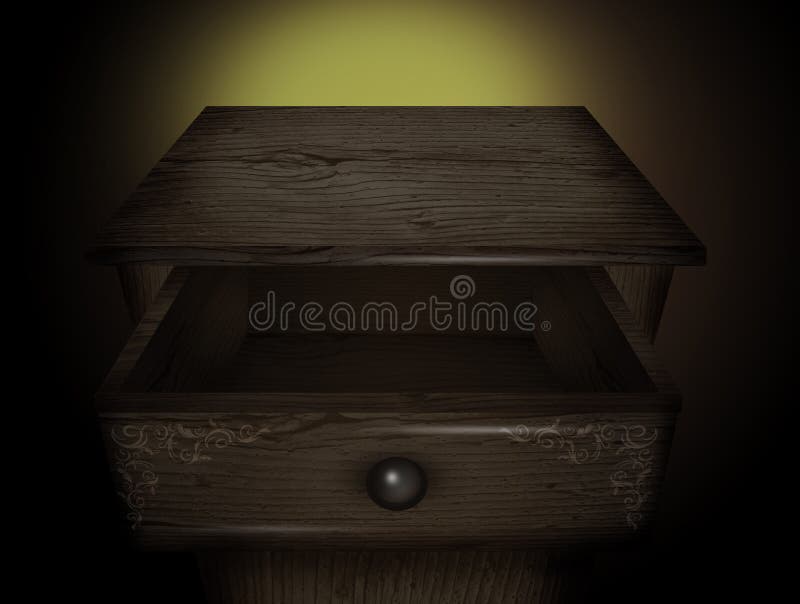 Illustration of Open Drawer Stock Illustration - Illustration of ...