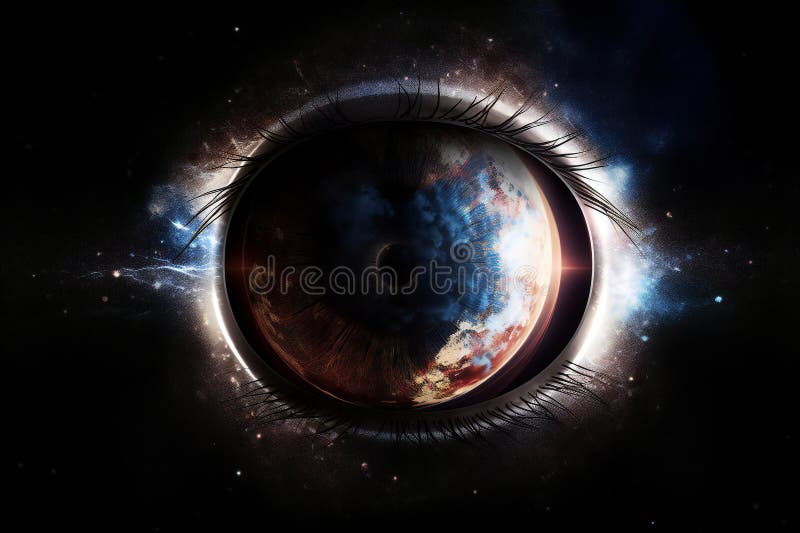 Open Eye in Space High Quality, Abstract, Planetarium Stock ...