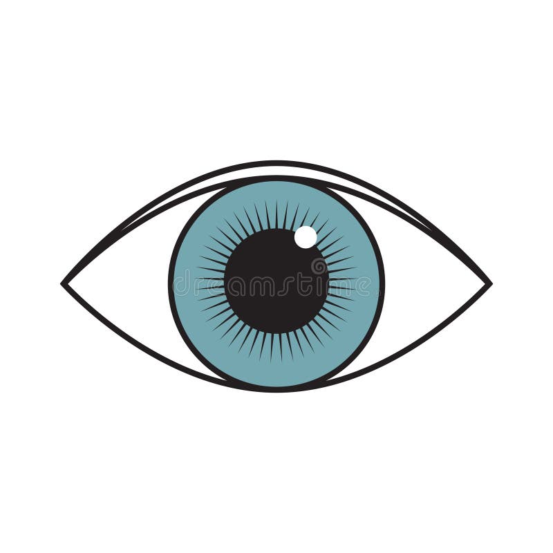Illustration of an Open Human Eye Stock Vector - Illustration of open ...