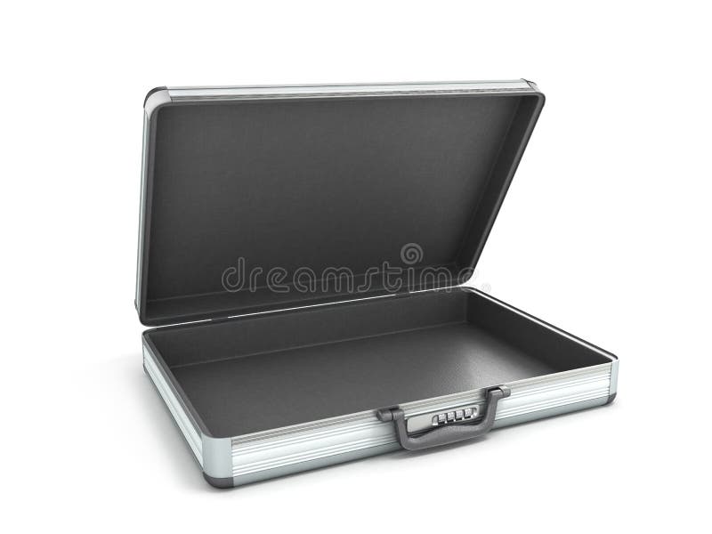 Open Metal Briefcase