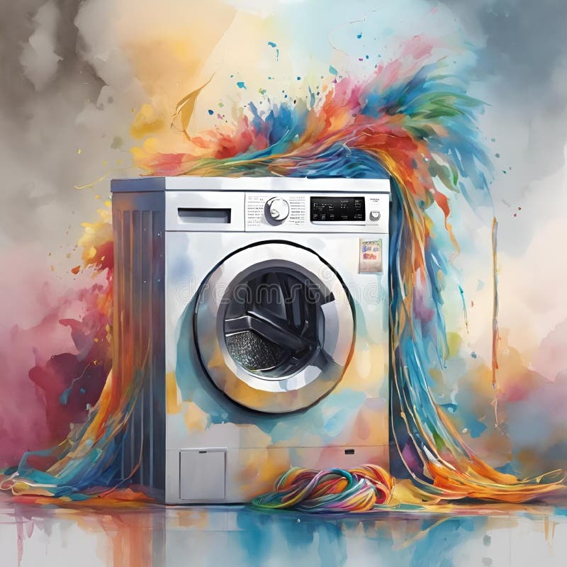 Stylish Black Washing Machine Stock Illustrations – 108 Stylish Black ...