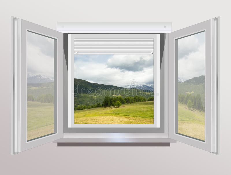 Illustration of Open Window Stock Illustration - Illustration of ...