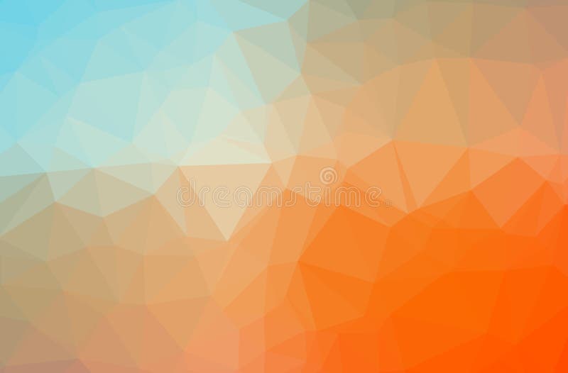 Illustration of Orange Abstract Low Poly Modern Multicolor Background ...