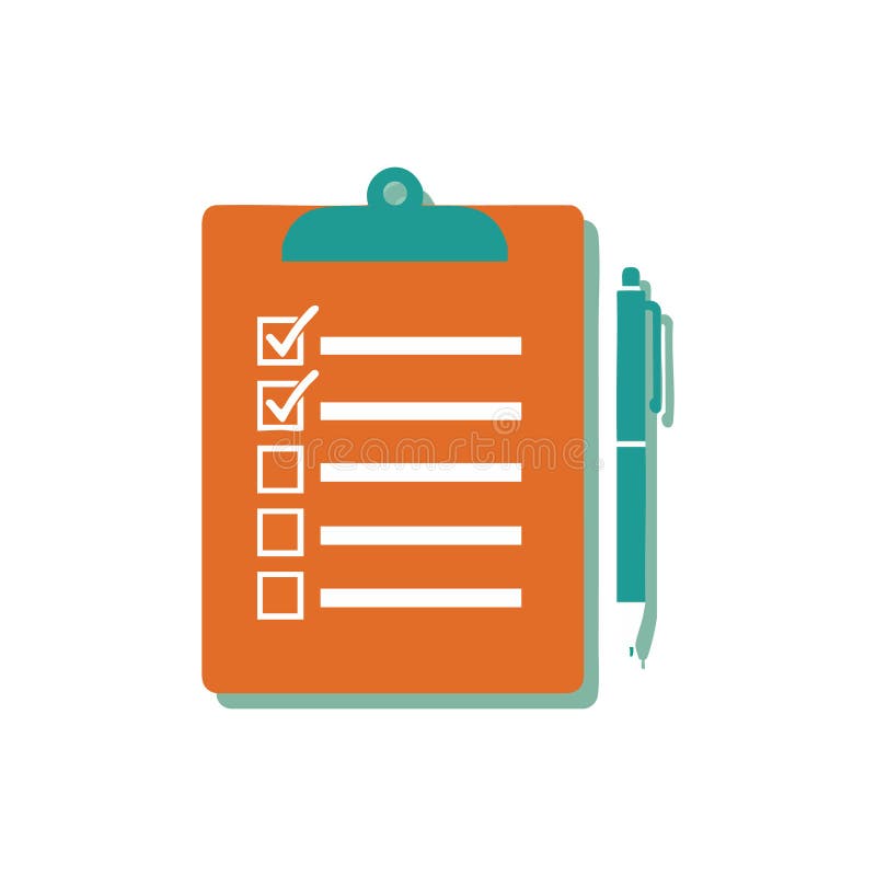 Orange Checklist Stock Illustrations – 4,028 Orange Checklist Stock ...