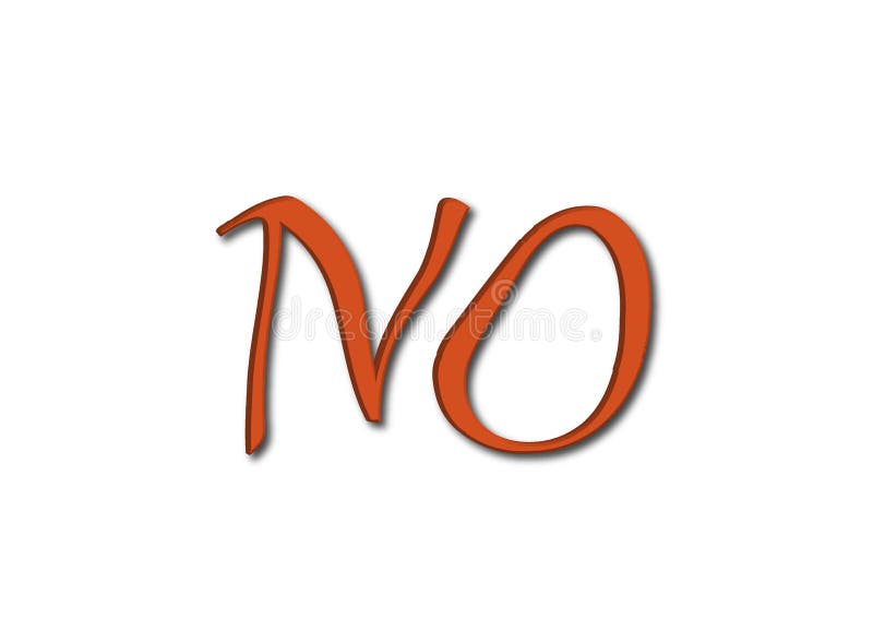 Illustration, Orange No Write Isolated in a White Background Stock ...