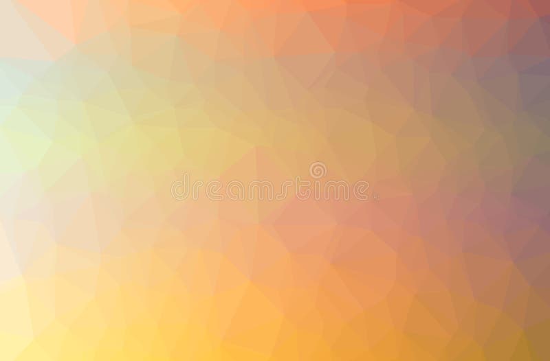 Illustration of Orange Polygonal Nice Multicolor Background. Stock ...