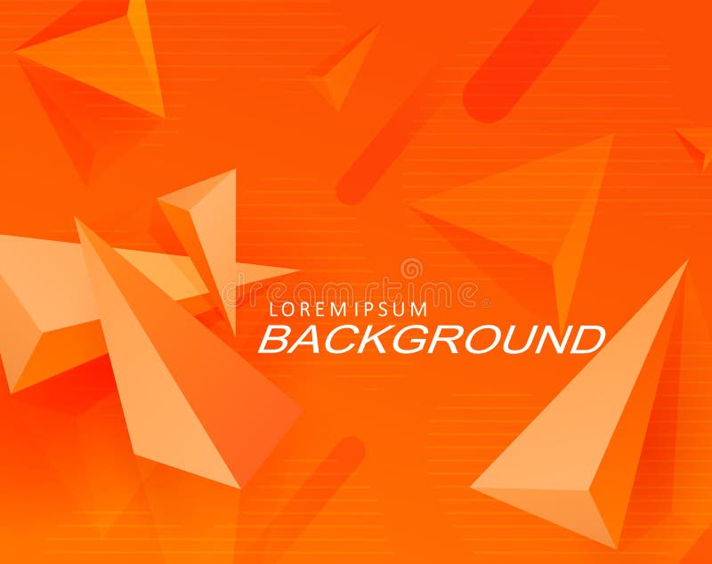 Illustration of an Orange Shade with a Gradient, Randomly Arranged ...