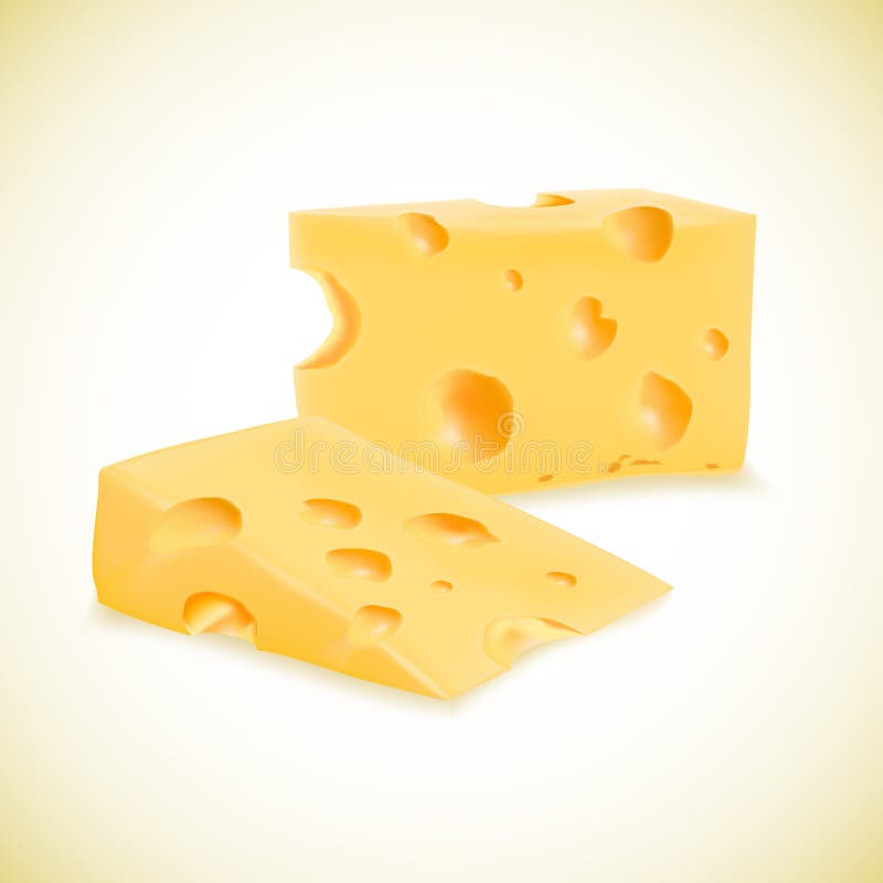 Illustration Of Organic Cheese Vector Realistic Icon Stock Vector ...