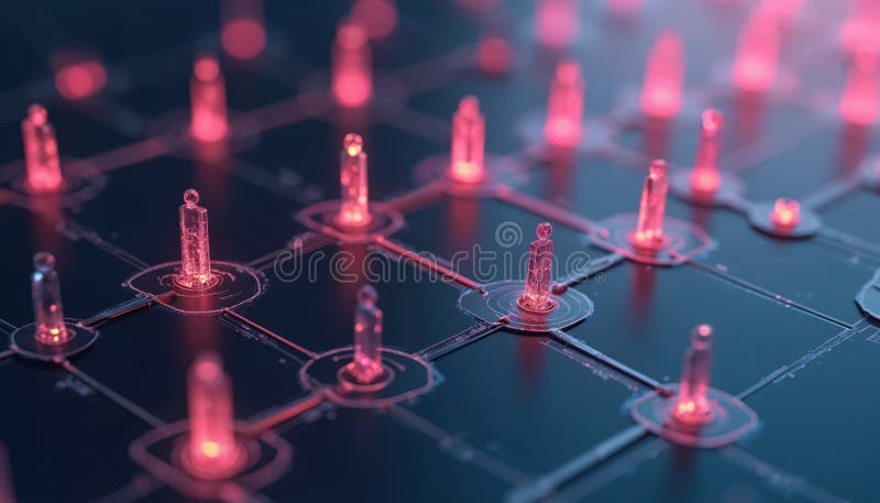 Illustration of Organizational Chart. Business Process Automation ...