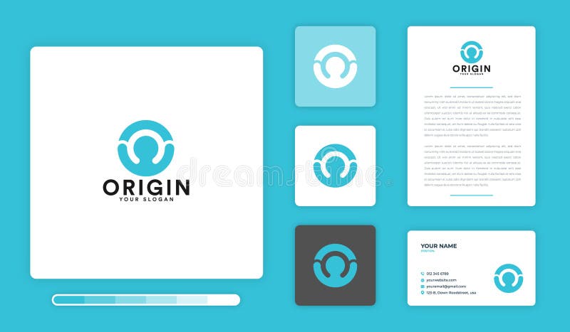 Illustration of Origin Logo Design Stock Vector - Illustration of ...