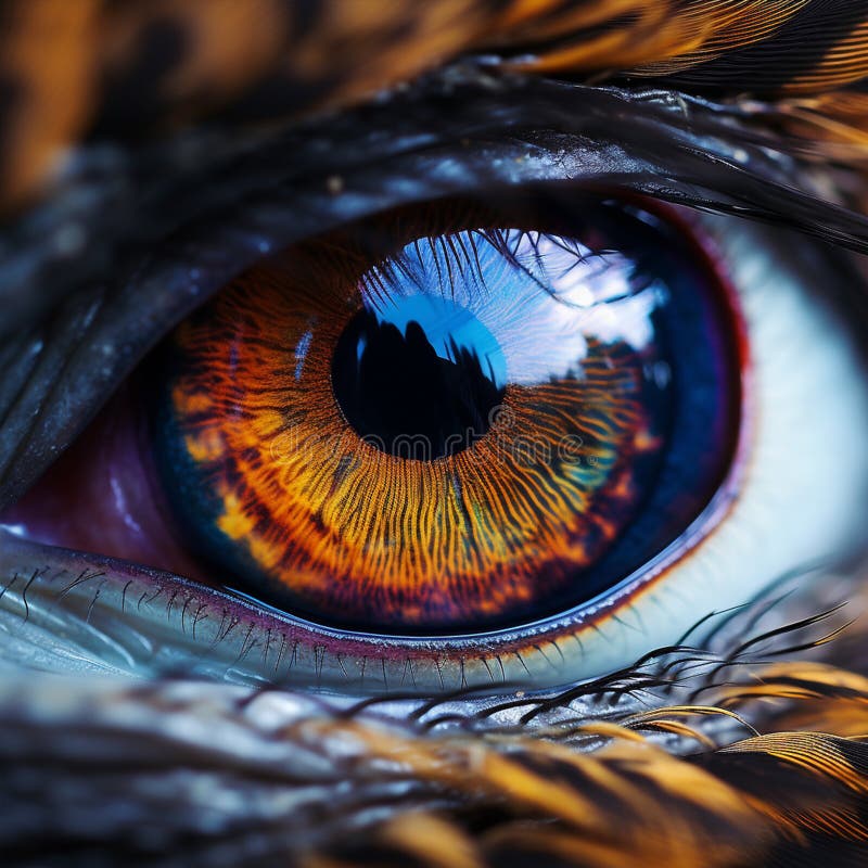 Illustration of an Owl S Sharp Eye Stock Illustration - Illustration of ...