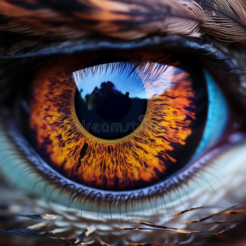 Illustration of an Owl S Sharp Eye Stock Illustration - Illustration of ...