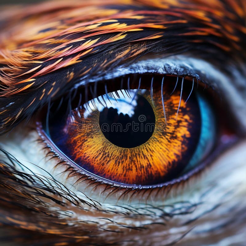 Illustration of an Owl S Sharp Eye Stock Illustration - Illustration of ...