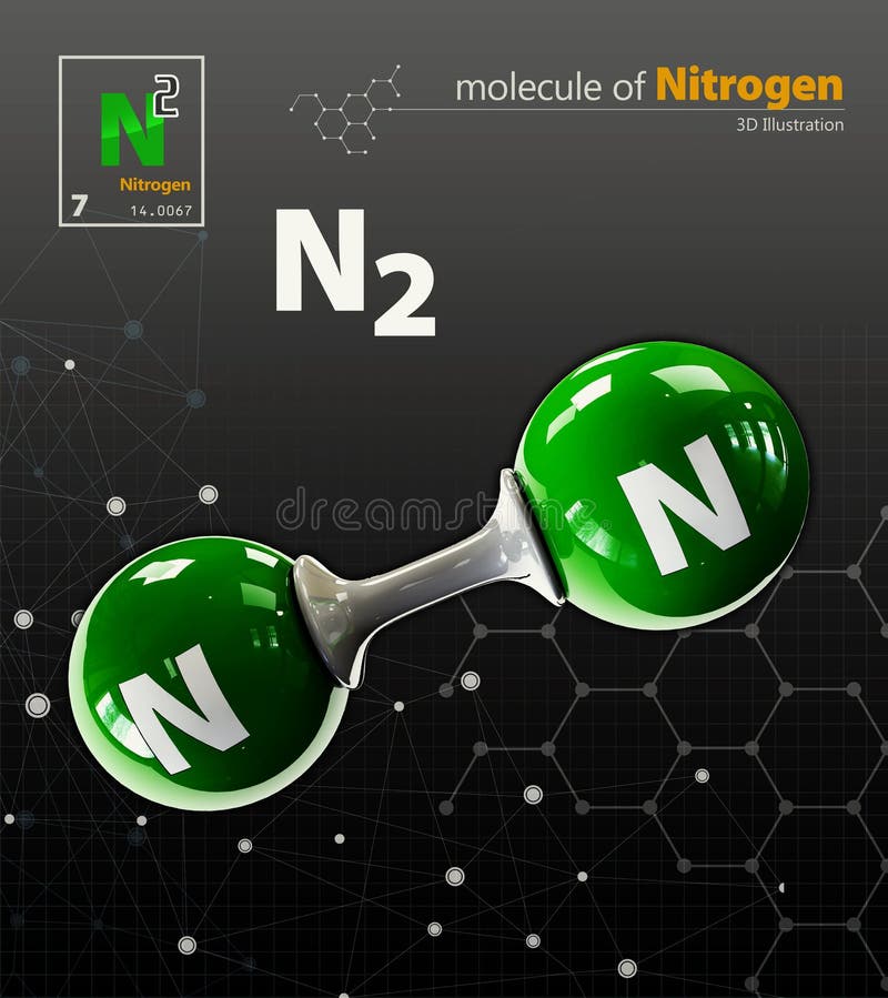 Illustration of Oxygen Molecule Black Background Stock Illustration ...