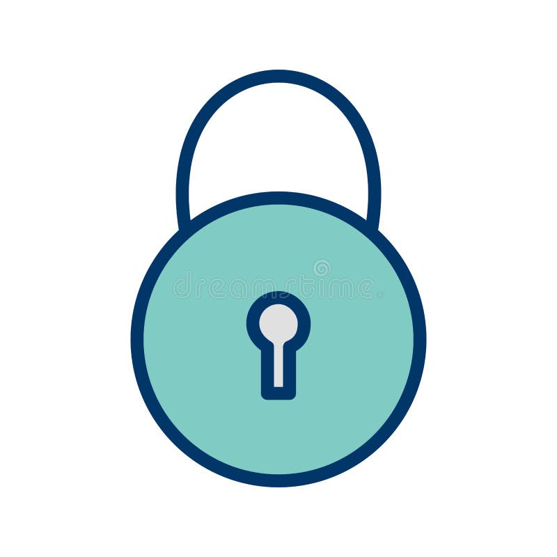 Illustration Padlock Icon stock illustration. Illustration of symbol ...