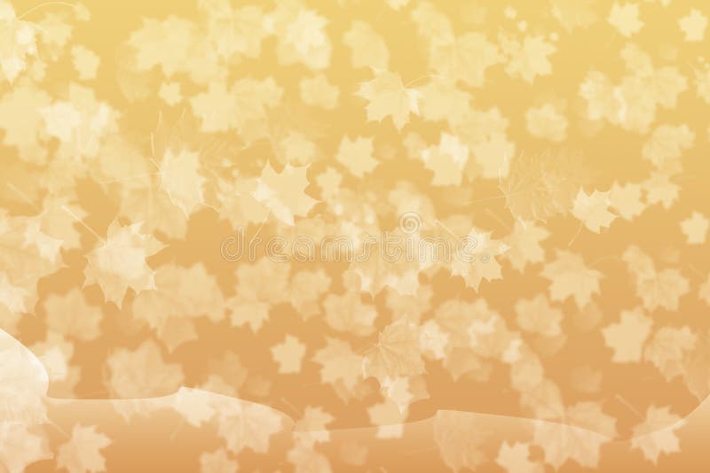 Pale Autumn Backgroung with Leaves Stock Illustration - Illustration of ...