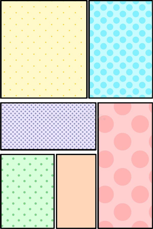 Illustration of a Pale Color Cartoon Frame Stock Vector - Illustration ...