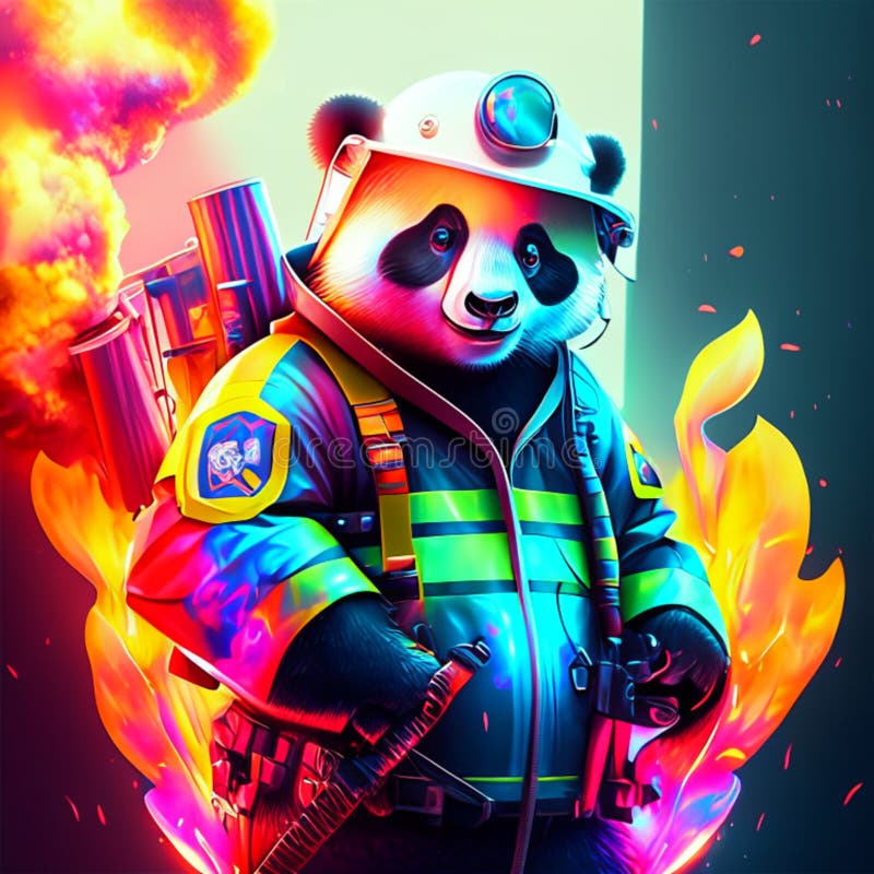 Firefighter Panda Stock Illustrations – 28 Firefighter Panda Stock ...