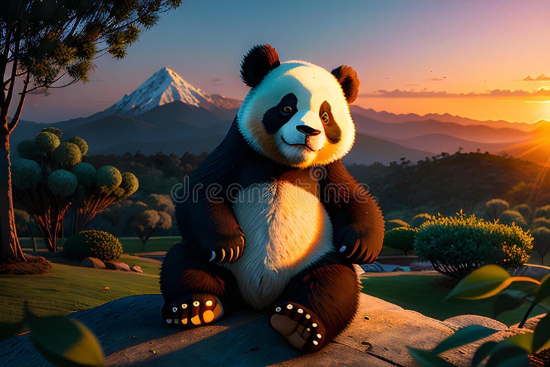 Sunset Panda Stock Illustrations – 199 Sunset Panda Stock Illustrations ...