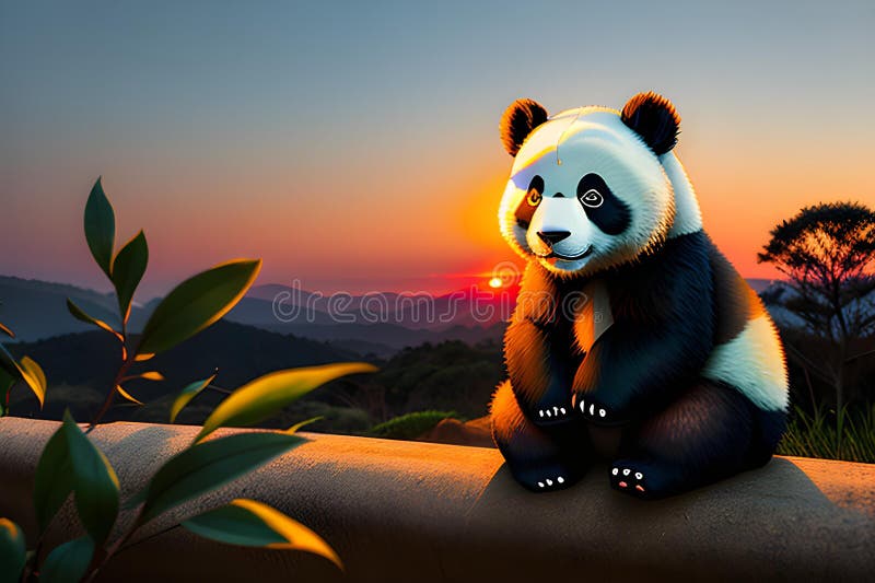 Sunset Panda Stock Illustrations – 199 Sunset Panda Stock Illustrations ...