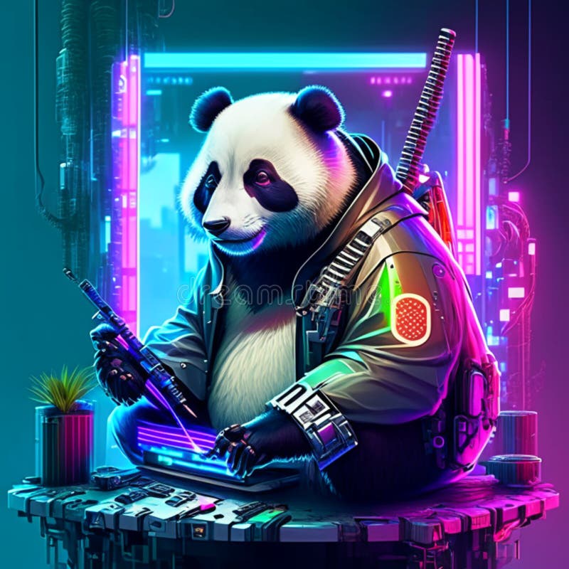 Panda Computer Stock Illustrations – 1,081 Panda Computer Stock ...