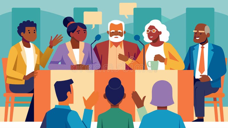 An Illustration of a Panel Discussion Featuring Civil Rights Veterans ...