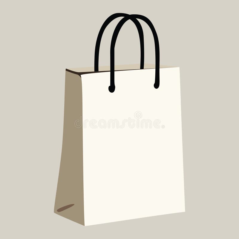 Illustration of Paper Bag stock illustration. Illustration of market ...