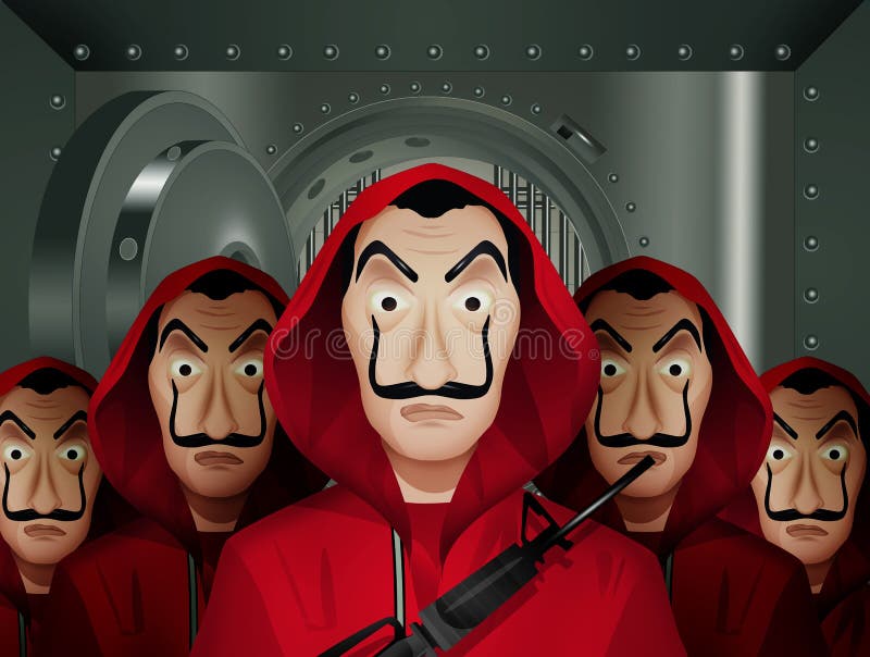 Paper house characters stock illustration. Illustration of mask - 187211141